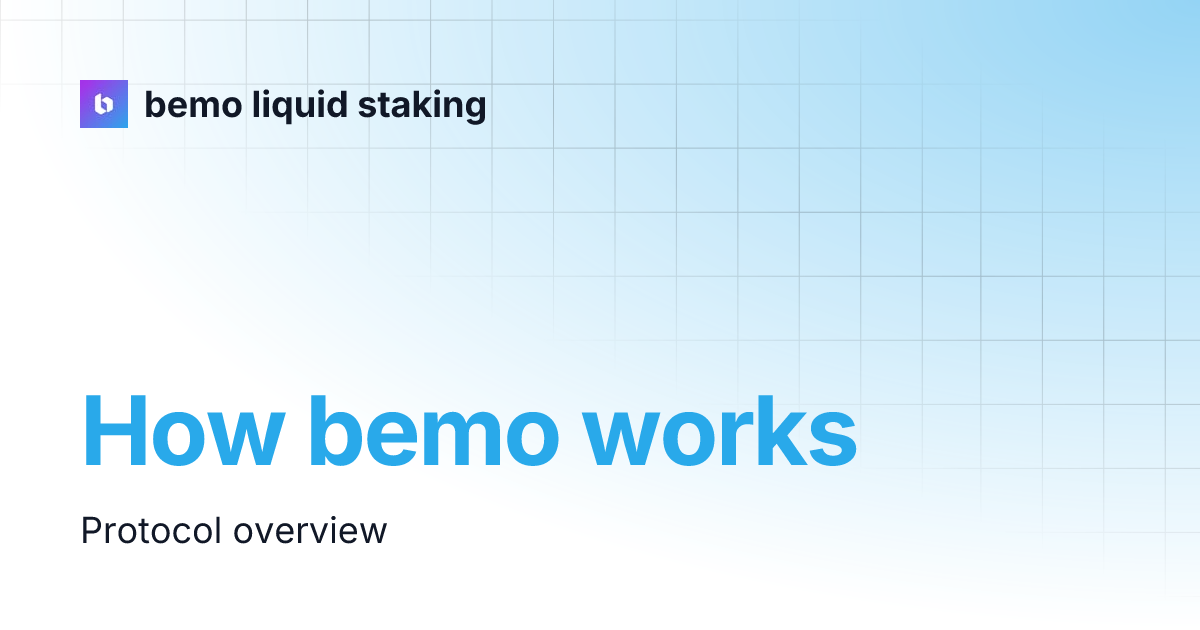 How bemo works | bemo liquid staking